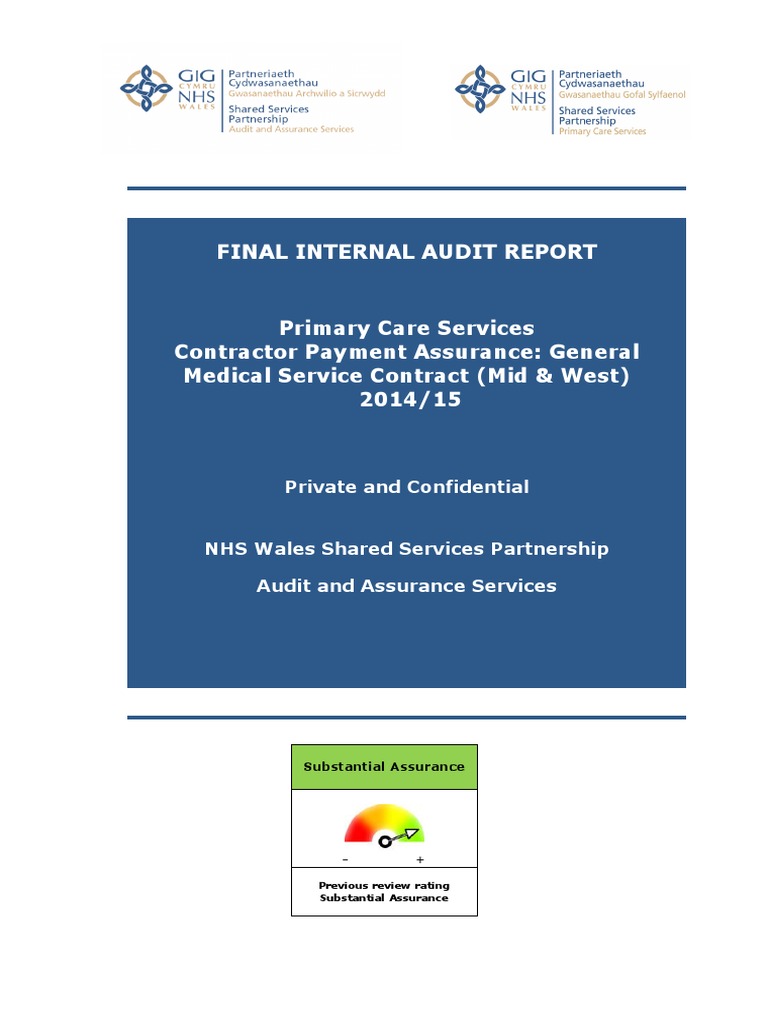 Audit Report Template | PDF | Internal Control | Internal Audit