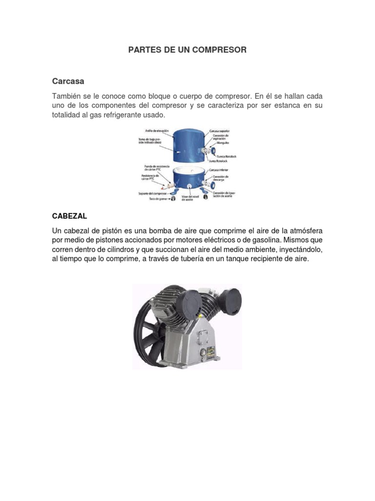 Partes de Un Compresor | PDF