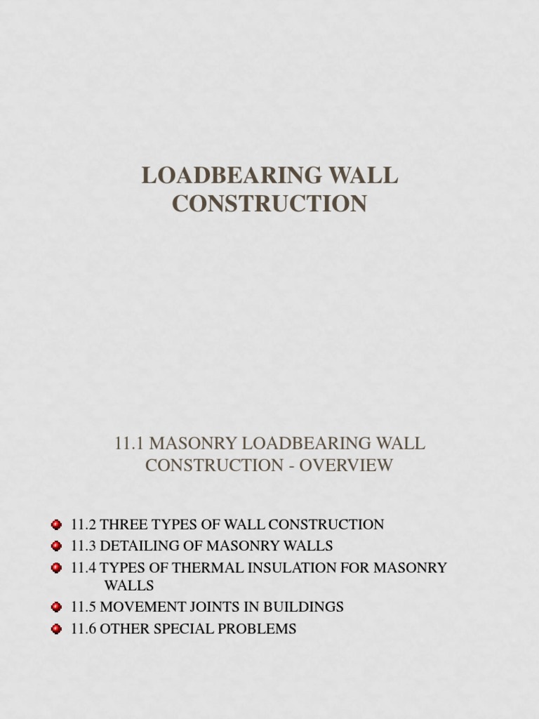 Load Bearing Wall | PDF