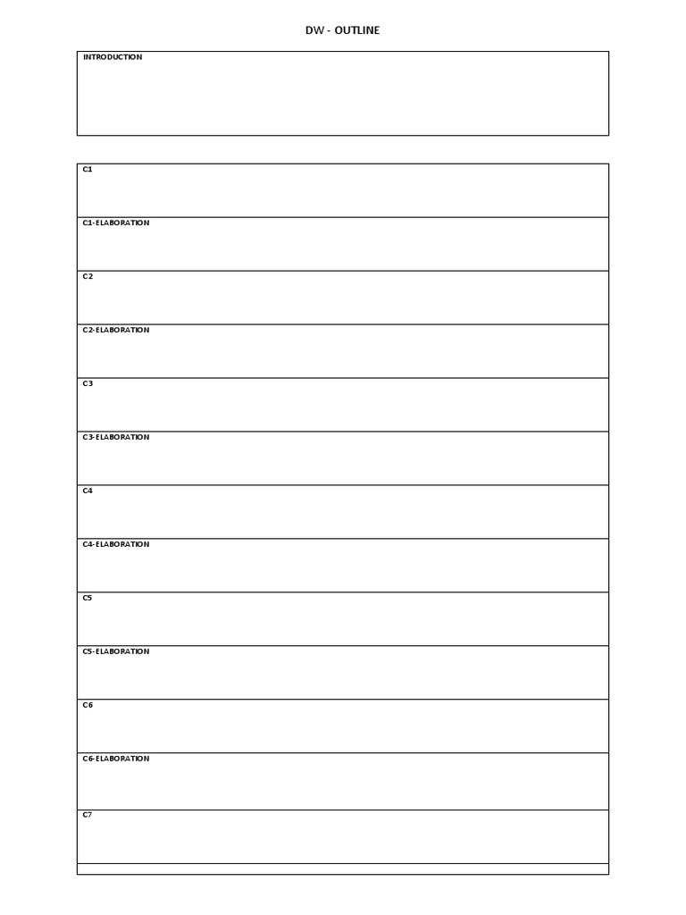 DW OUTLIne | PDF