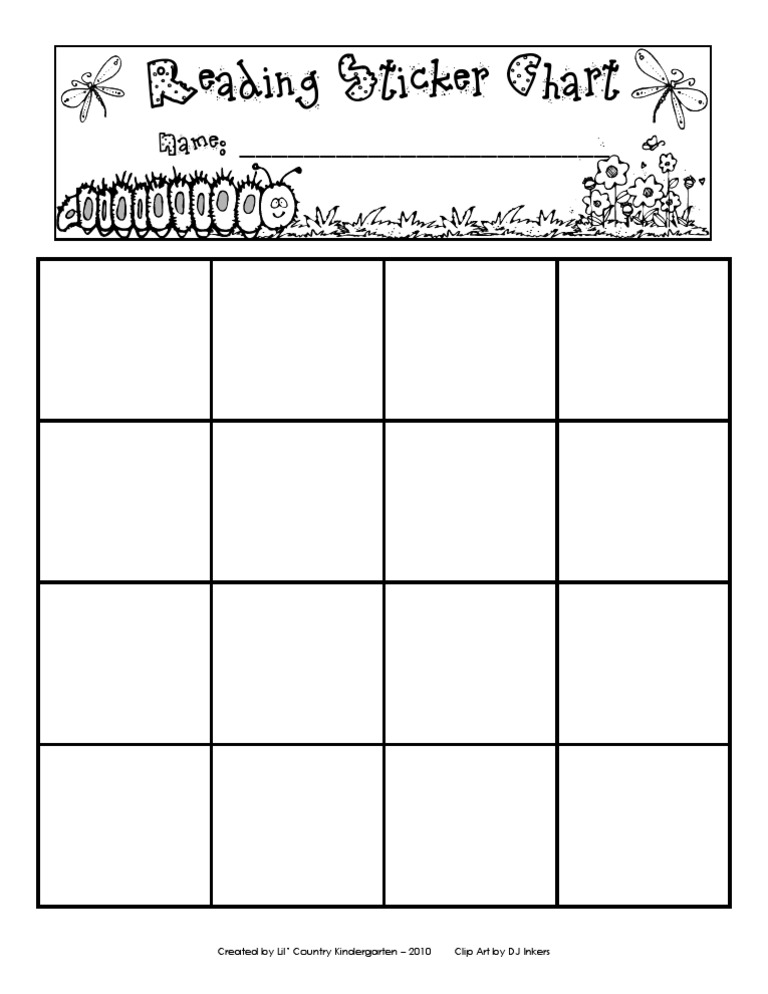 Reading Sticker Chart | PDF