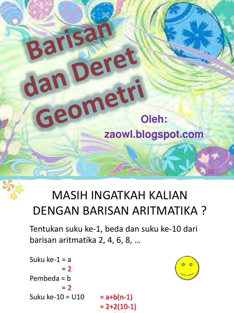 Barisan Dan Deret Geometri (MTK SMA Kur13 Kelas X IPS) | PDF