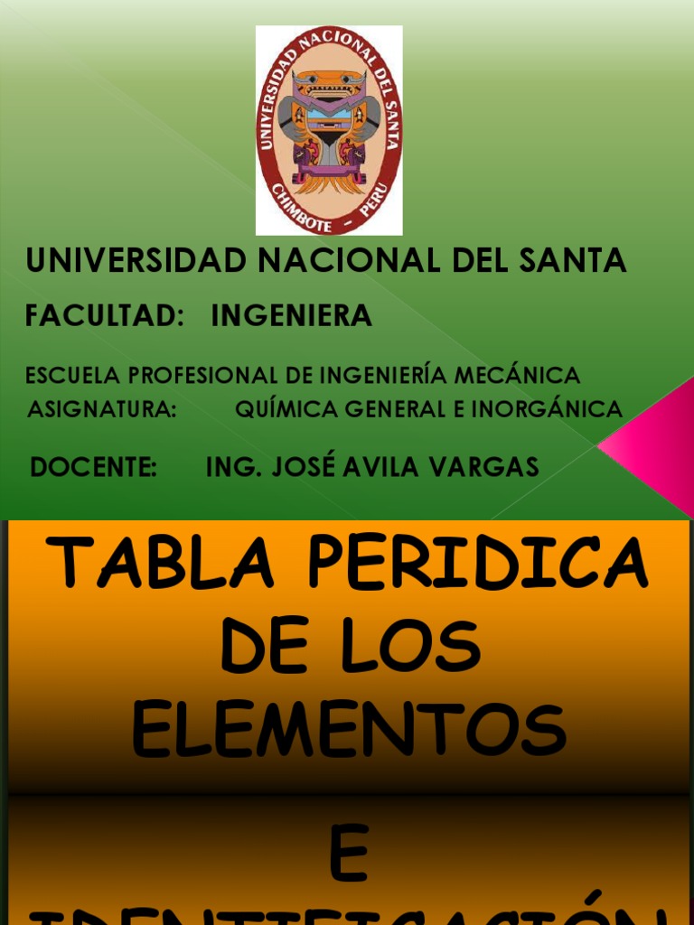 Diapositivas Tabla Periodica | PDF | Átomos | Ion