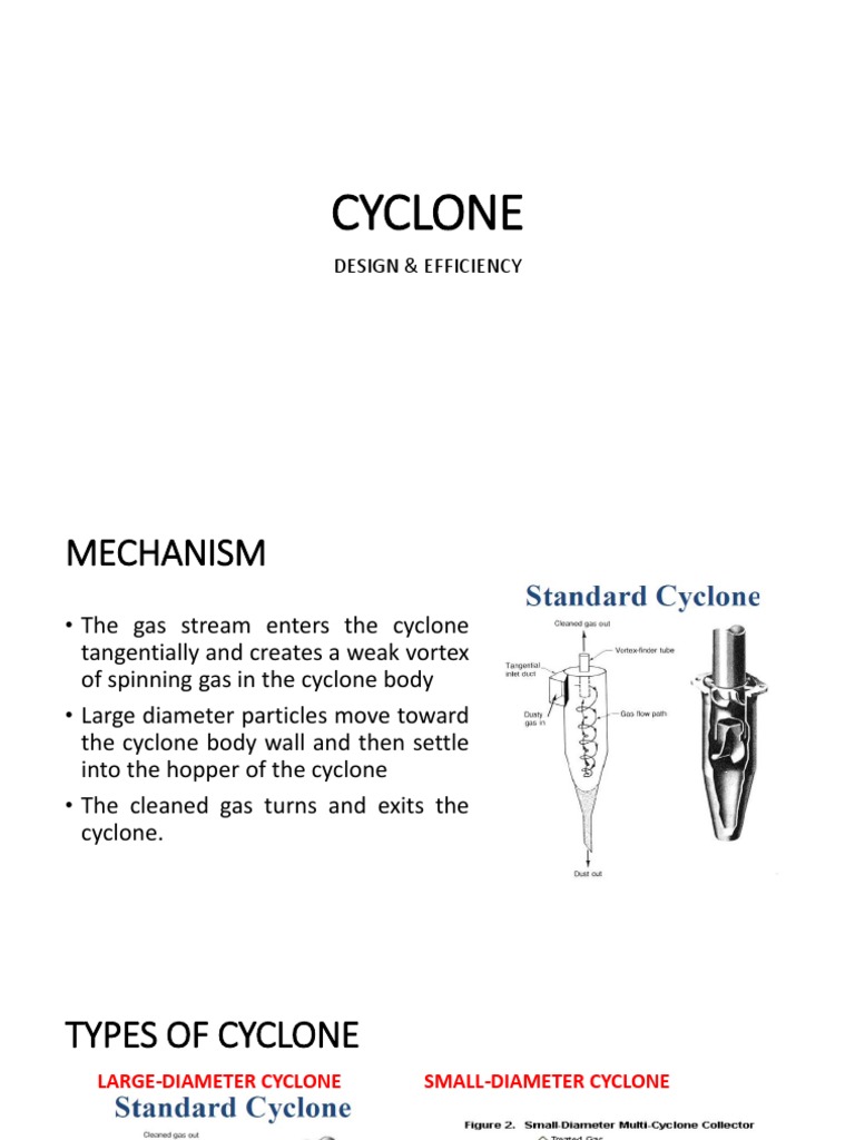 Cyclone Efficiency & Design Guide | PDF