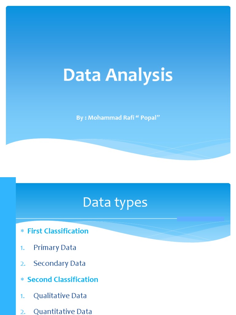 Comprehensive Guide to Data Analysis | PDF | Self-Improvement