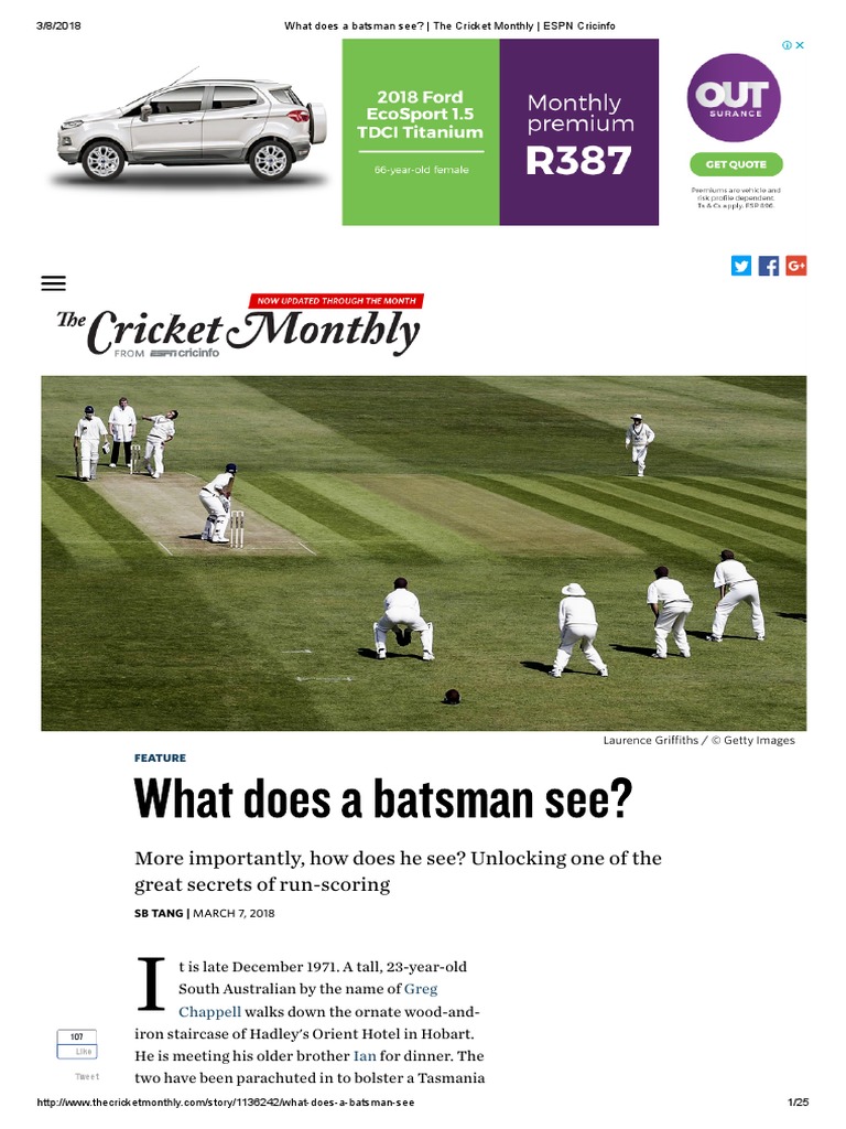 Cricket Batting Tips | PDF | Bowling (Cricket) | Cricket