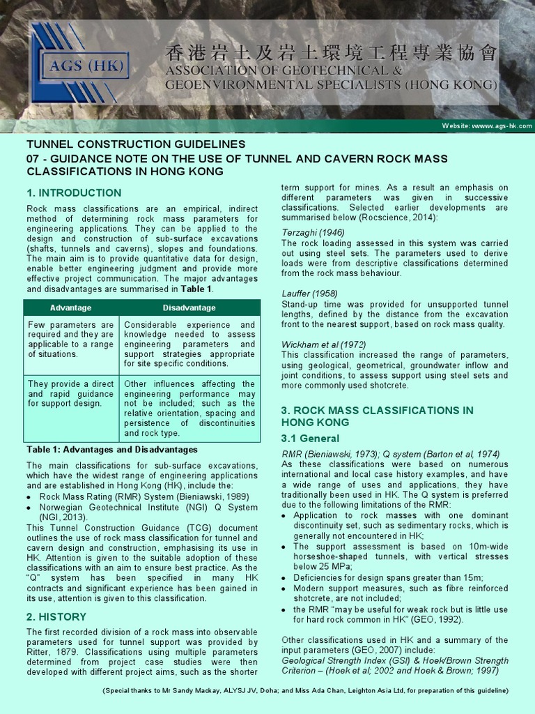 TheQ slopeMethodforRockSlopeEngineering | PDF | Tunnel | Deformation ...