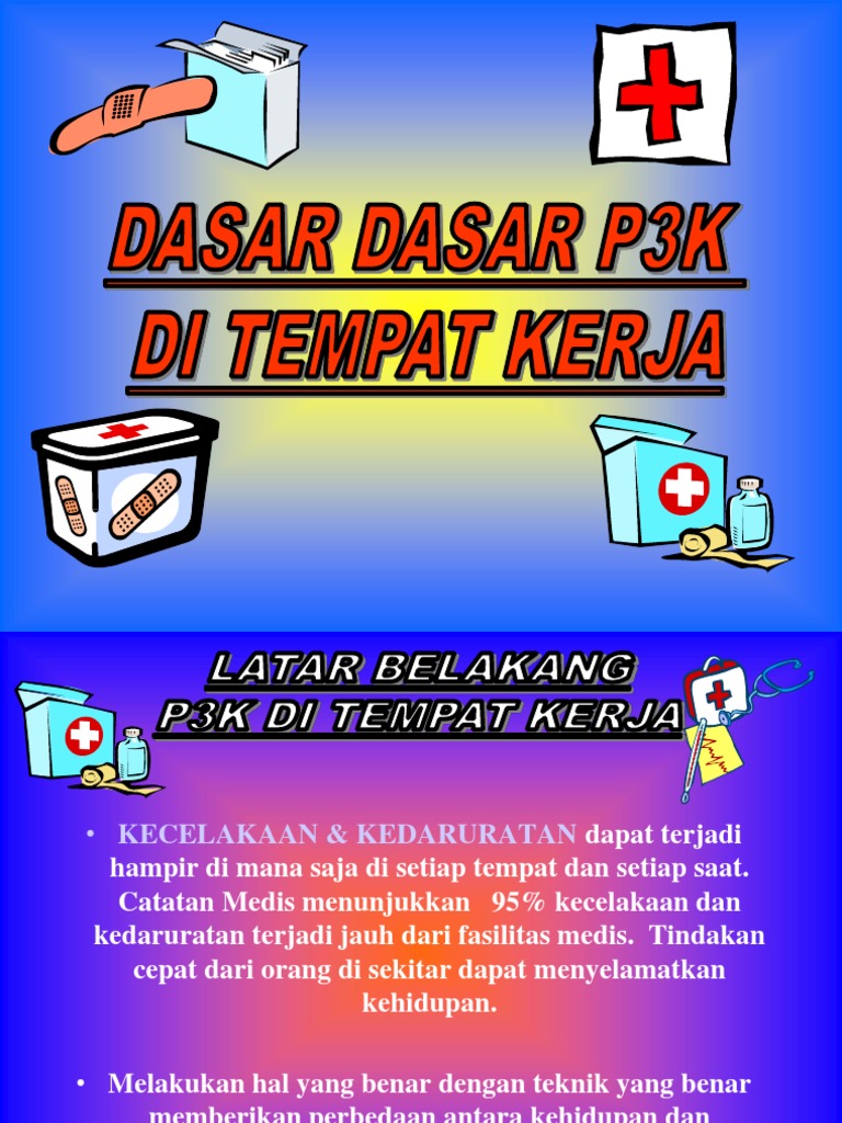 Dasar Dasar p3k Di Tempat Kerja 1 | PDF