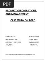 The Ford Production System | PDF | Lean Manufacturing | Operations ...