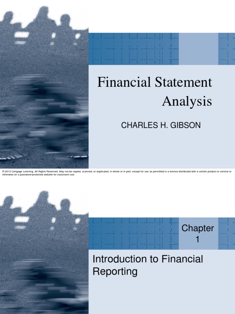 Financial Statement Analysis: Charles H. Gibson | PDF | Generally ...