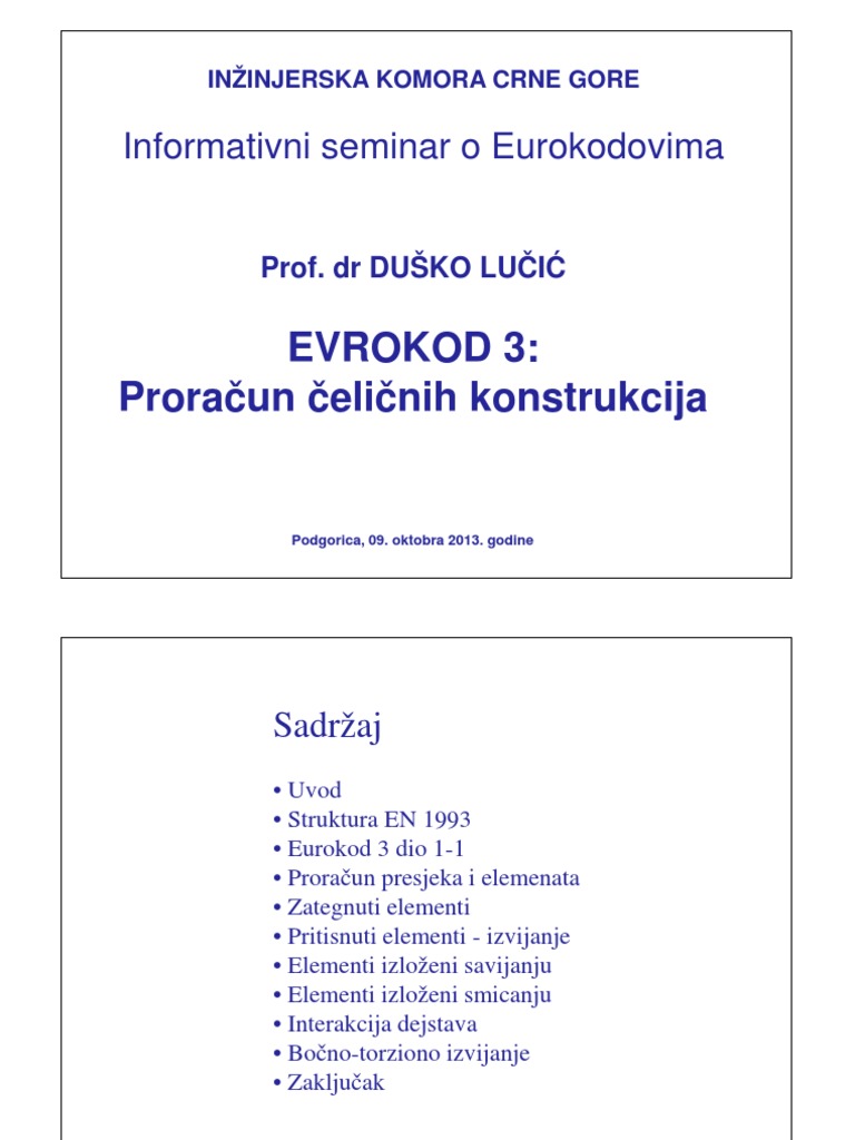 13 PROPRACUN - CELICNIH - KONSTRUKCIJA, - Prof. - DR - Dusko - Lucic PDF | PDF