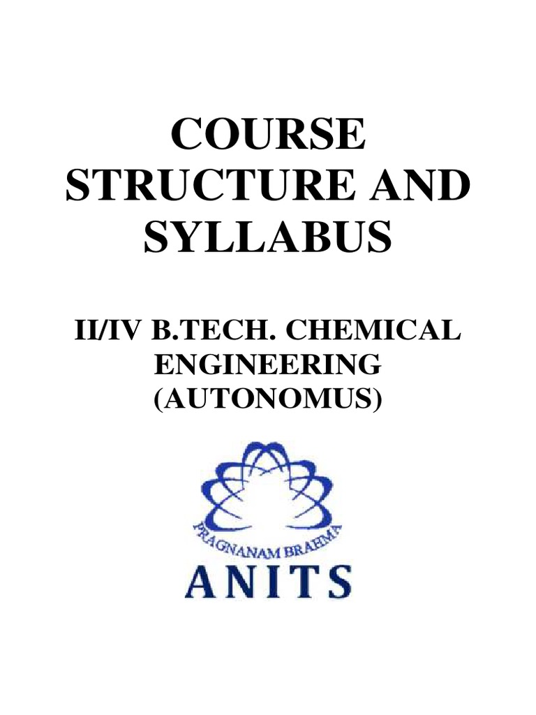 B.Tech Chemical Engineering Syllabus II Year | PDF | Fluid Dynamics ...