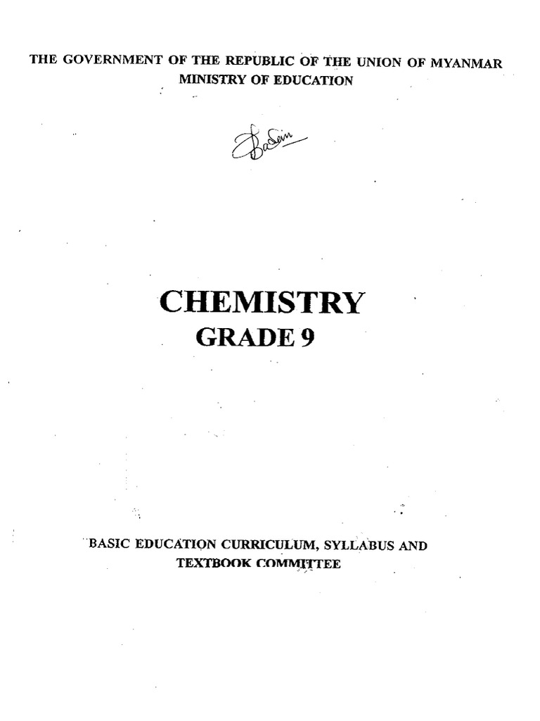 Grade 9 Chemistry | PDF