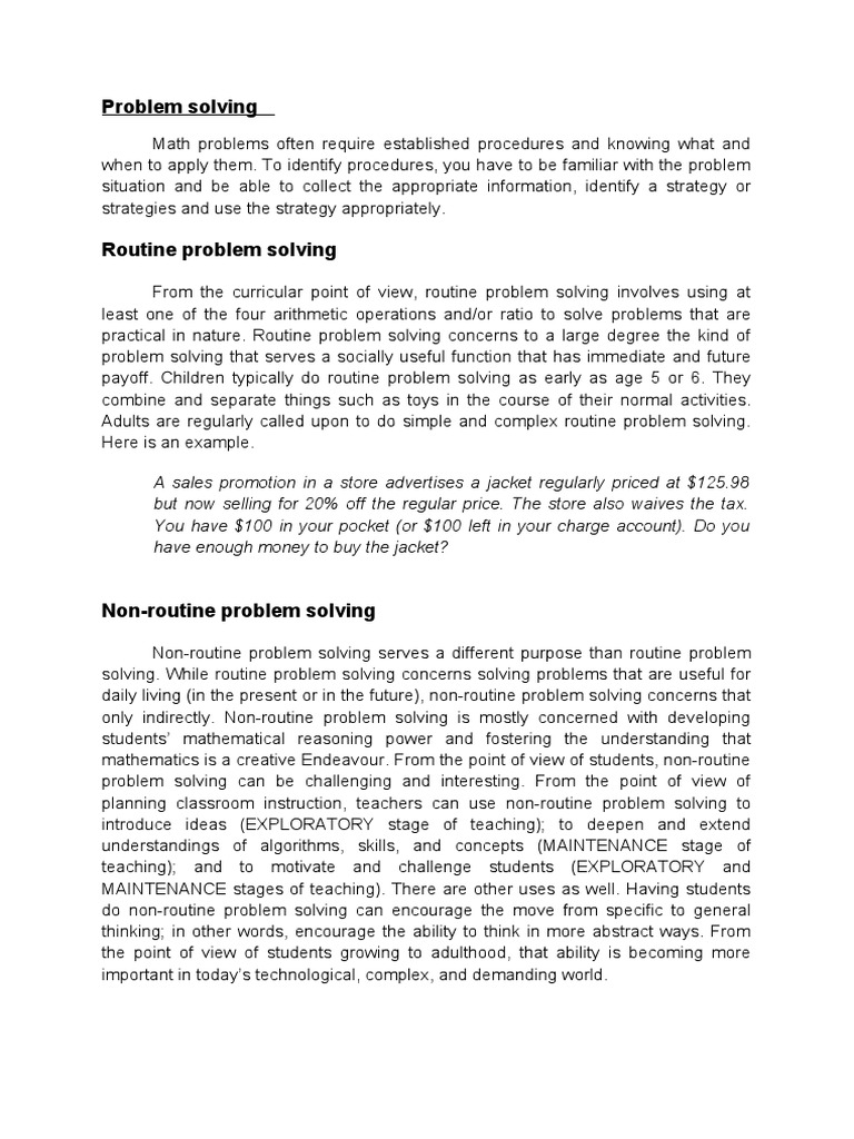 Problem Solving | Marketing | Market (Economics)