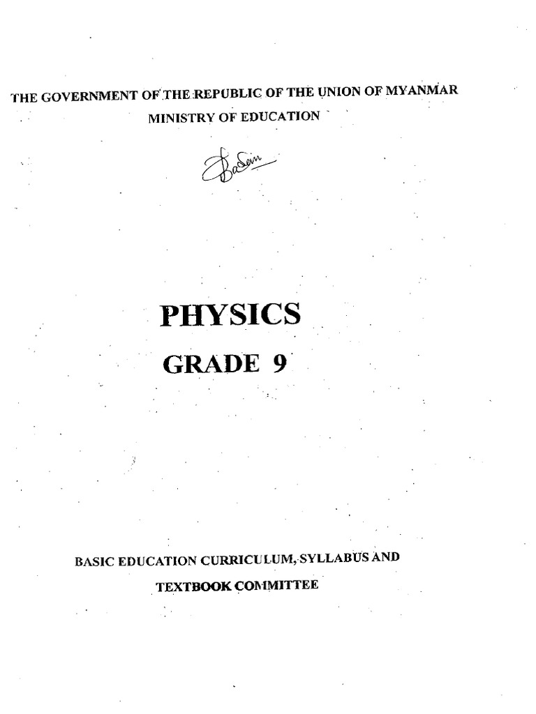 Grade 9 Physics | PDF