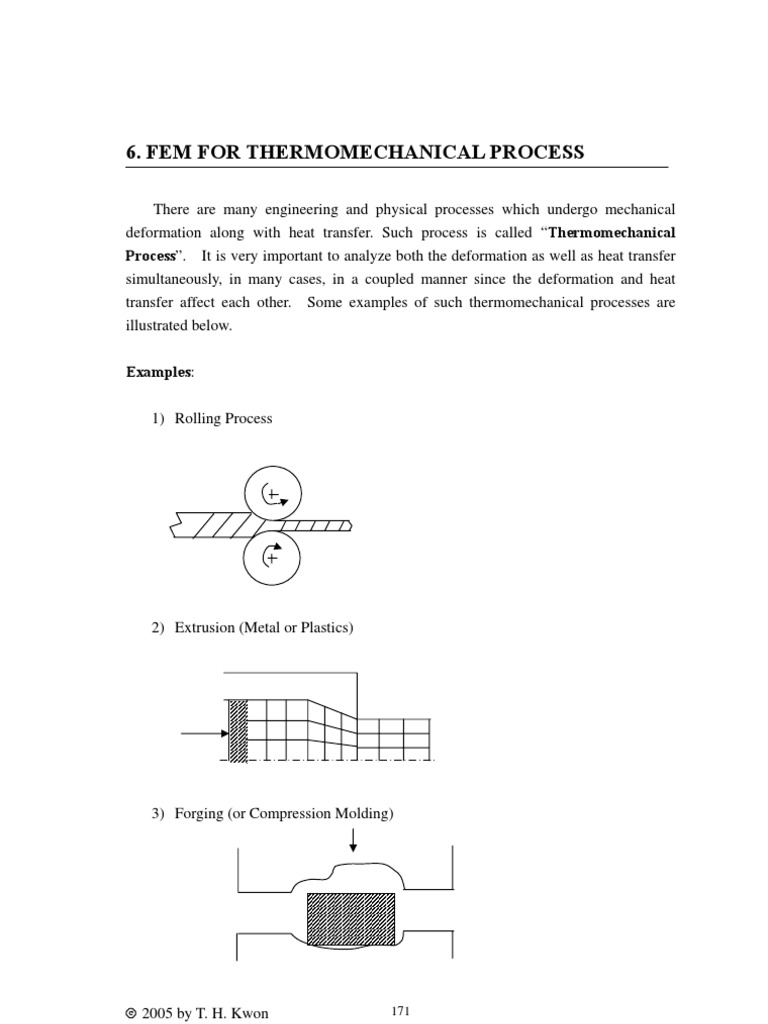 Fem For Thermomechanical Process | PDF