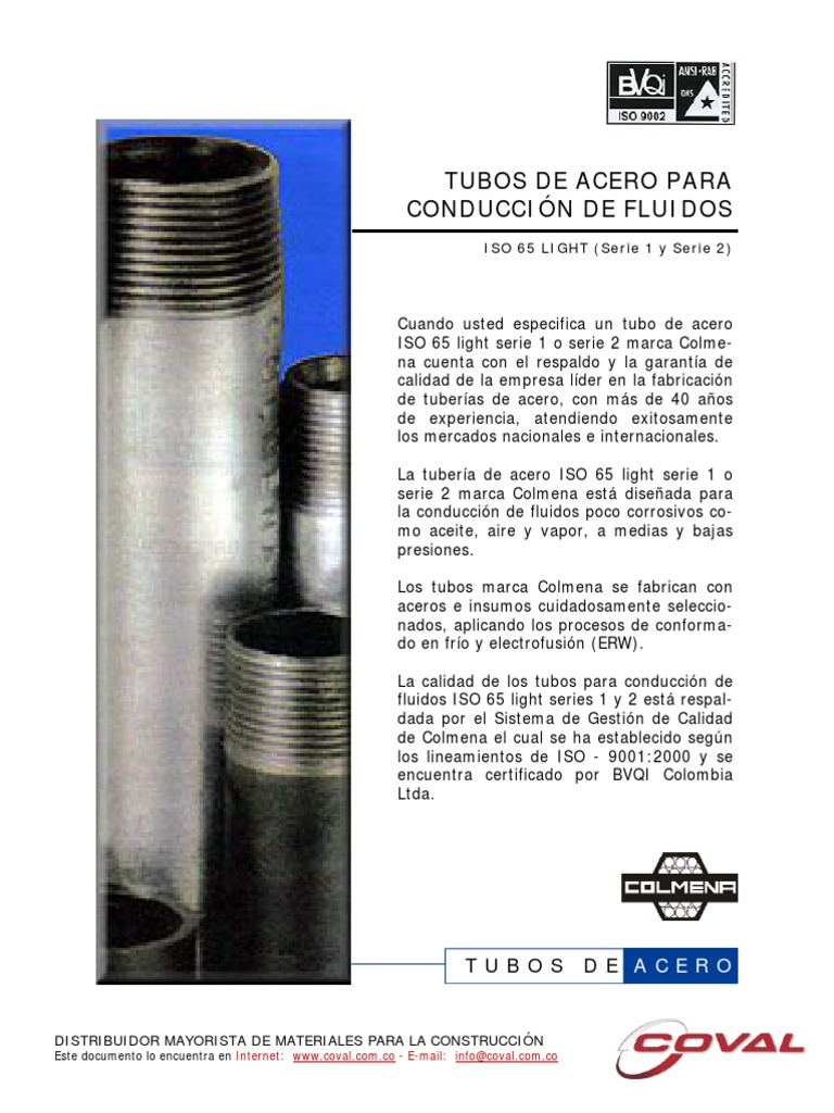 Iso 65 Composicion Quimica PDF | PDF | Tubería (transporte de fluidos ...