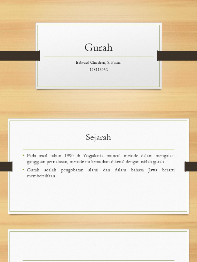 Sejarah dan Manfaat Gurah | PDF | Kesehatan Holistik