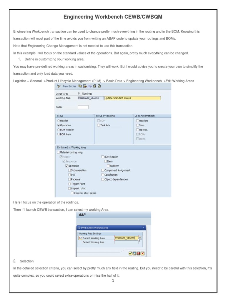 SAP CEWB Trasnaction | PDF | Information Technology | Information ...