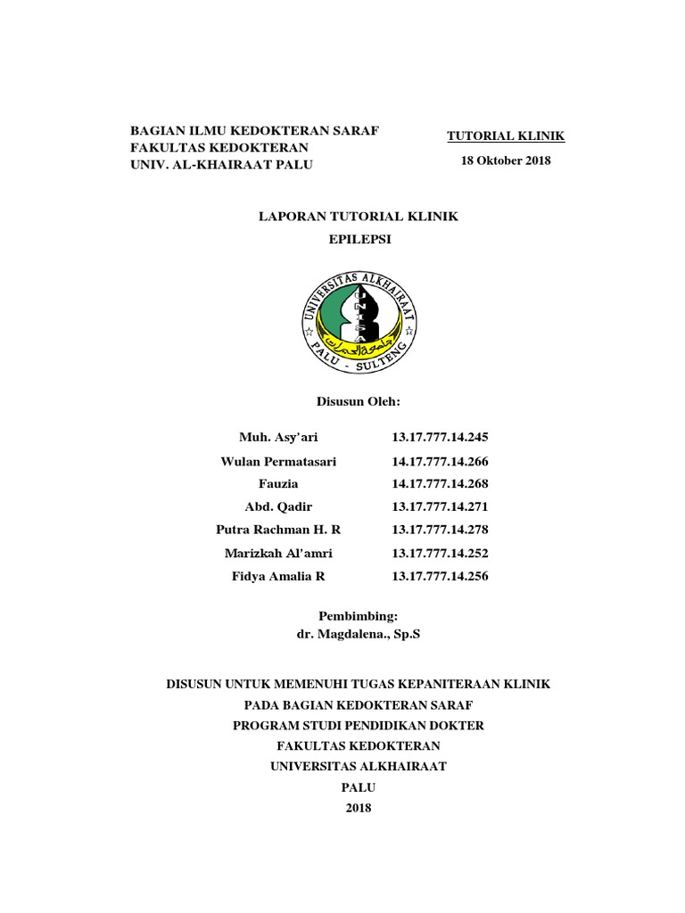 Tutorial Epilepsi | PDF