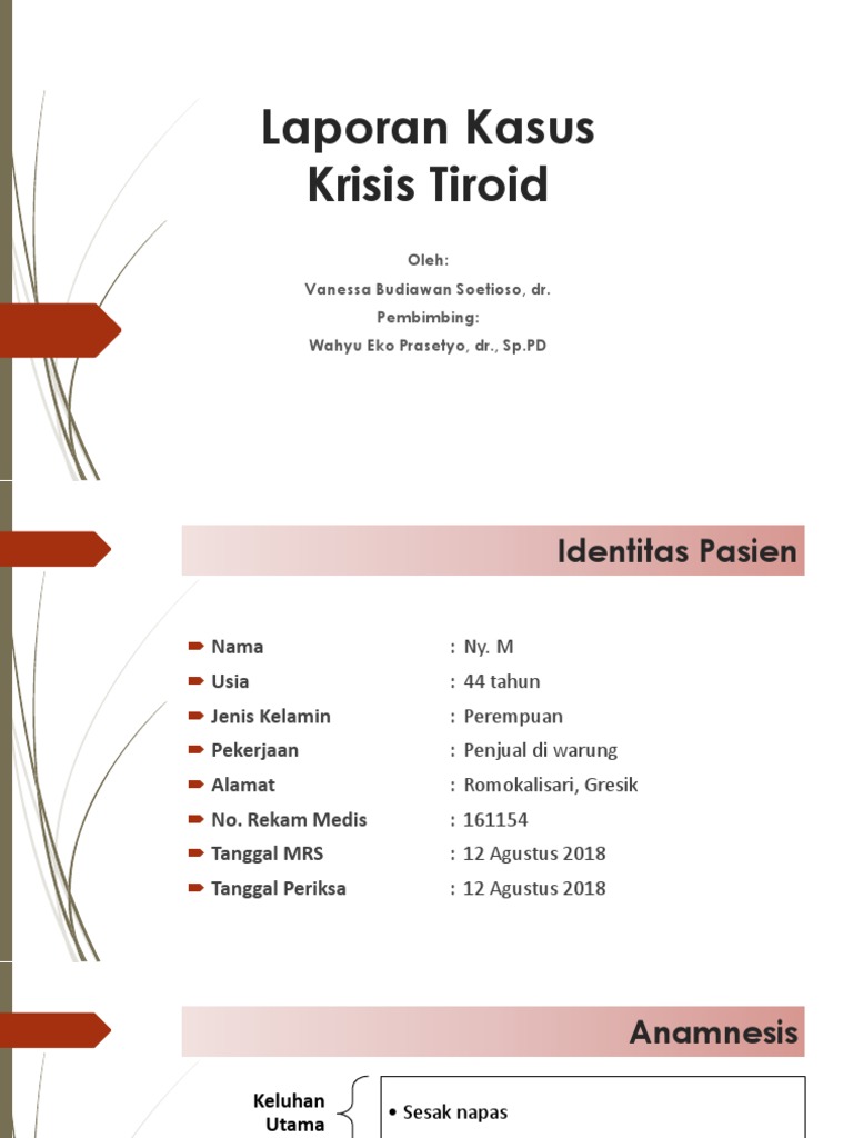 Laporan Kasus Krisis Tiroid | PDF | Kesehatan Holistik