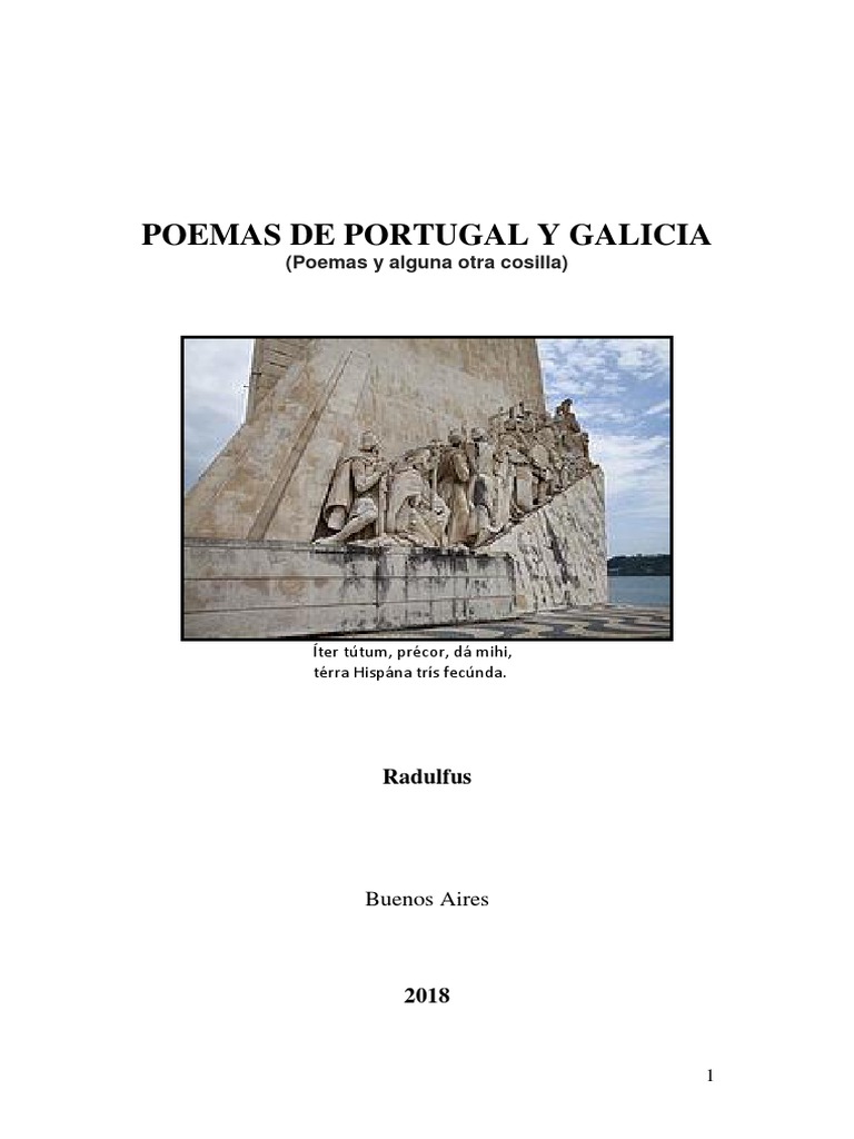 Poemas de Portugal y Galicia | PDF | Portugal | Santiago de compostela
