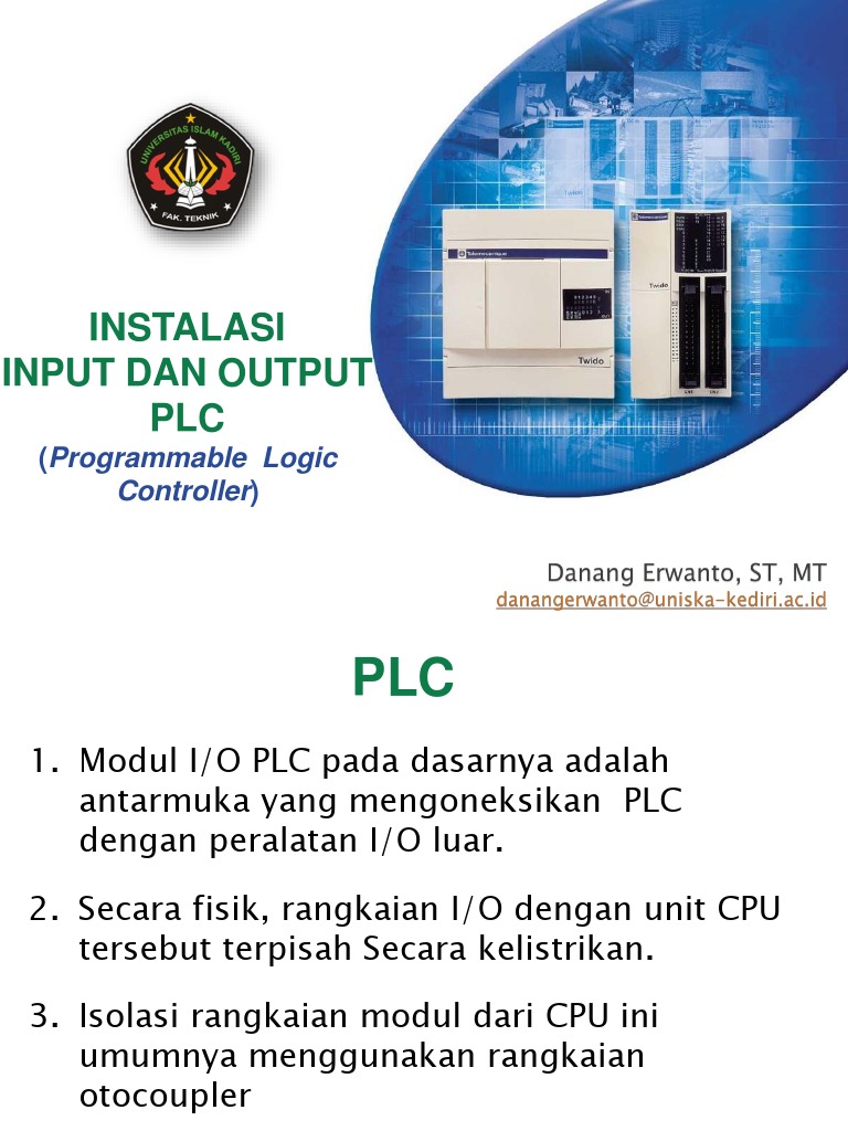 Instalasi Input Dan Output PLC: Controller)