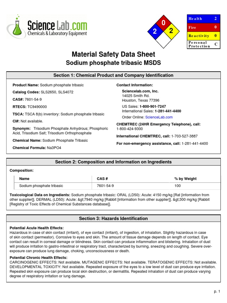 Msds | Download Free PDF | Toxicity | Explosion