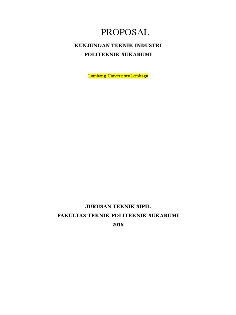 Proposal KWI | PDF | Teknologi & Rekayasa