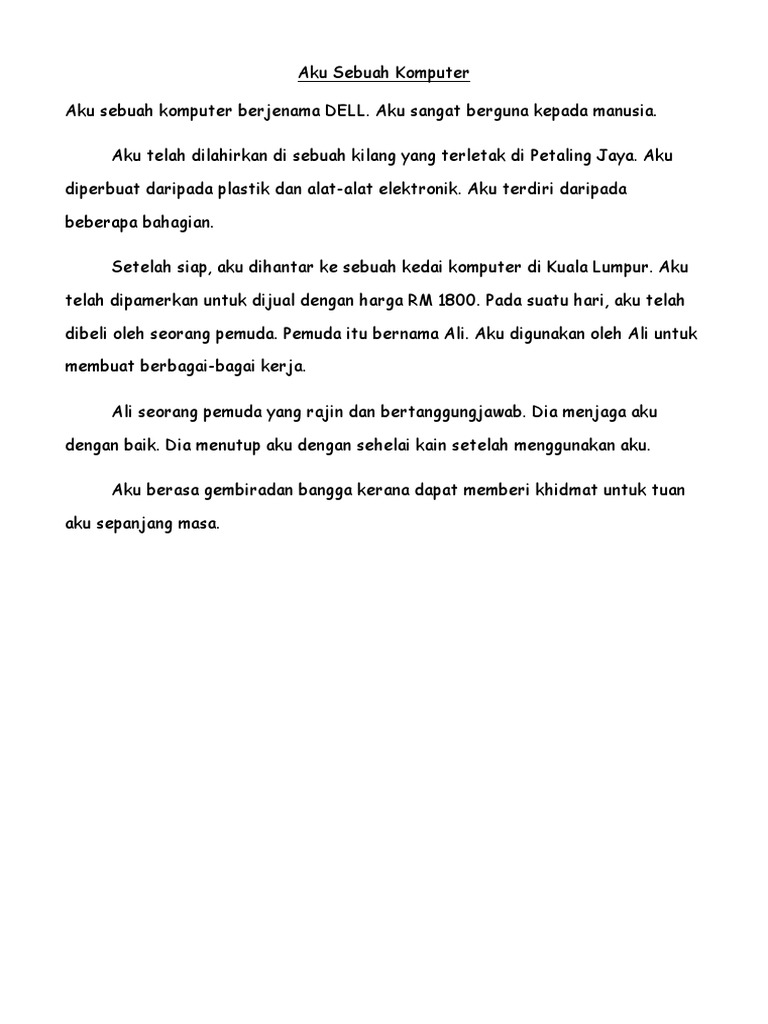 Aku Sebuah Telefon Bimbit Pdf