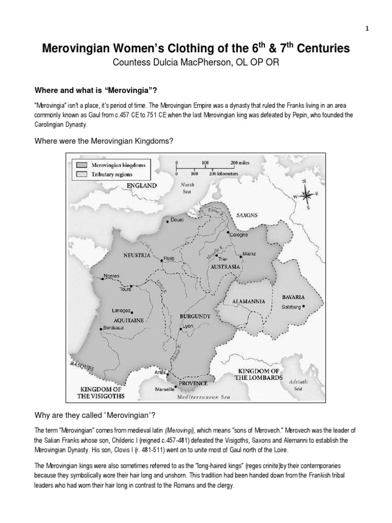 Merovingian Women's Clothing of The 6th & 7th Centuries | PDF | Franks ...