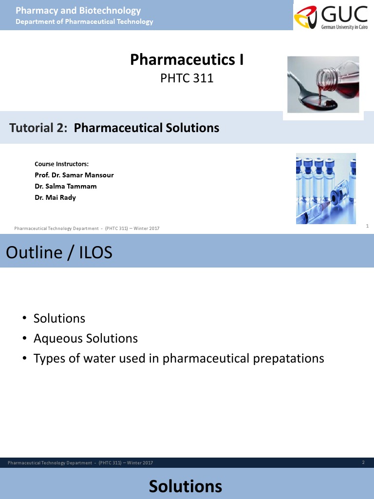 An Introduction to Pharmaceutical Solutions: Types of Water Used and ...
