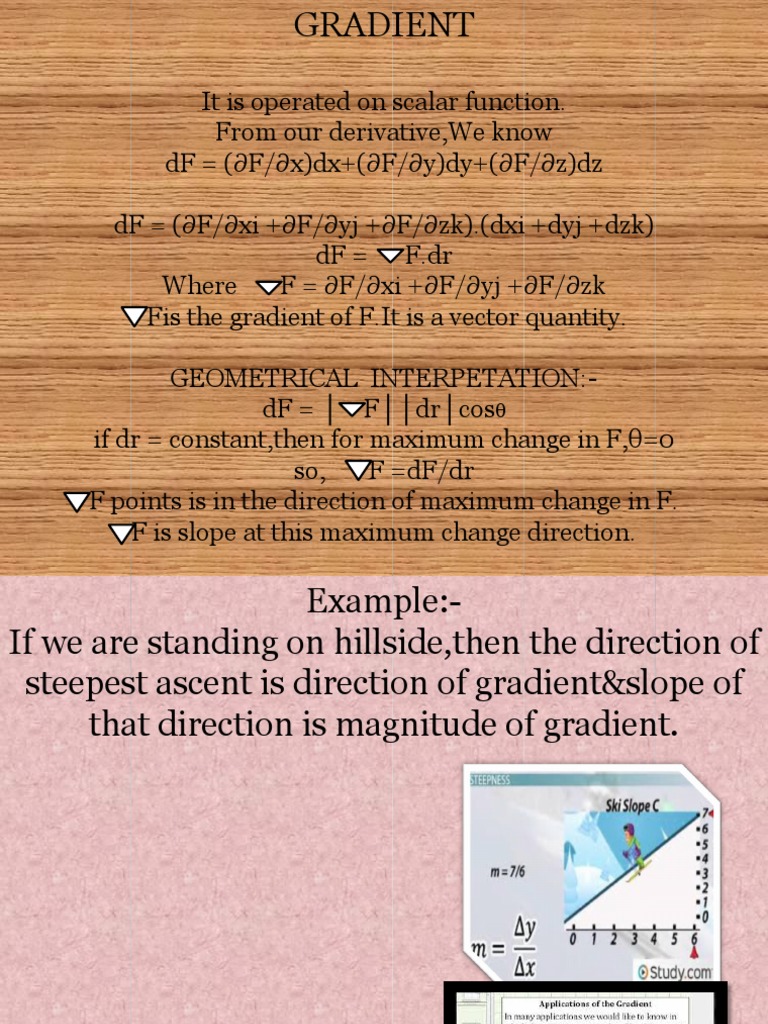 Gradient, DIVERGENCE, CURL | PDF | Teaching Methods & Materials