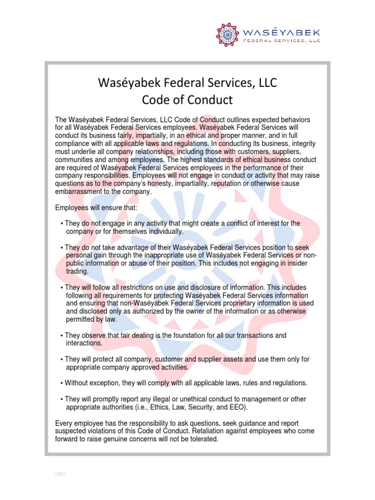 Code of Conduct | PDF