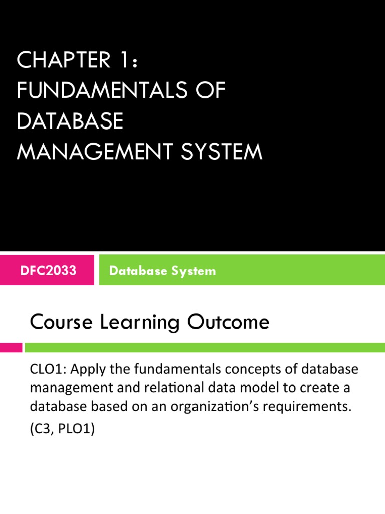 Chapter1 Fundamentalsofdbms 150826164123 Lva1 App6891 | PDF | Sql | Databases