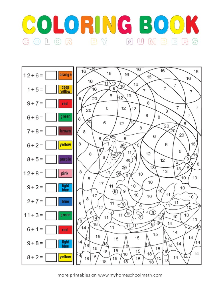 Calculate and Color 3 PDF | PDF | Color | Image Processing