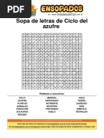 Sopa de Letras de La Tabla Periodica de Los Elementos | PDF
