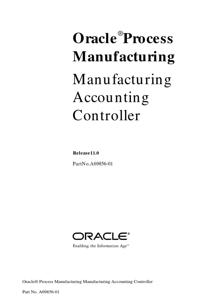 Oracle Process Manufacturing | PDF | Oracle Database | Oracle Corporation