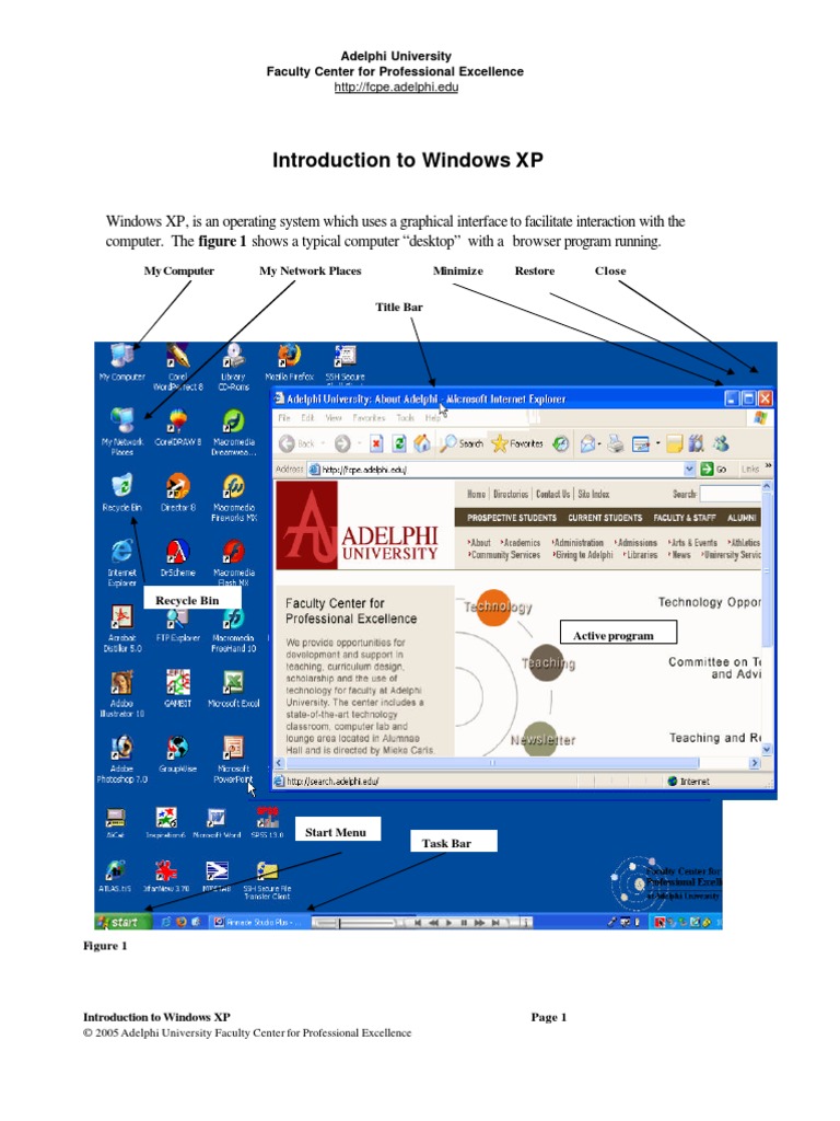 Introduction To Windows XP | PDF | Icon (Computing) | Computing Platforms