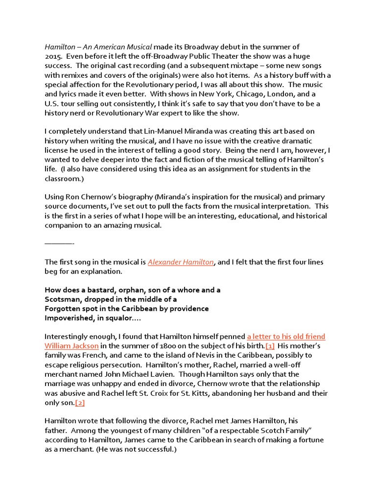 Hamilton - Research | PDF | Alexander Hamilton | George Washington