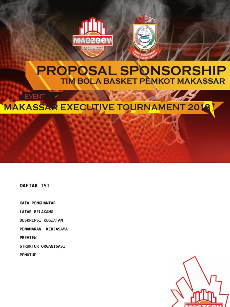 Proposal Sponsorship Turnamen Basket | PDF