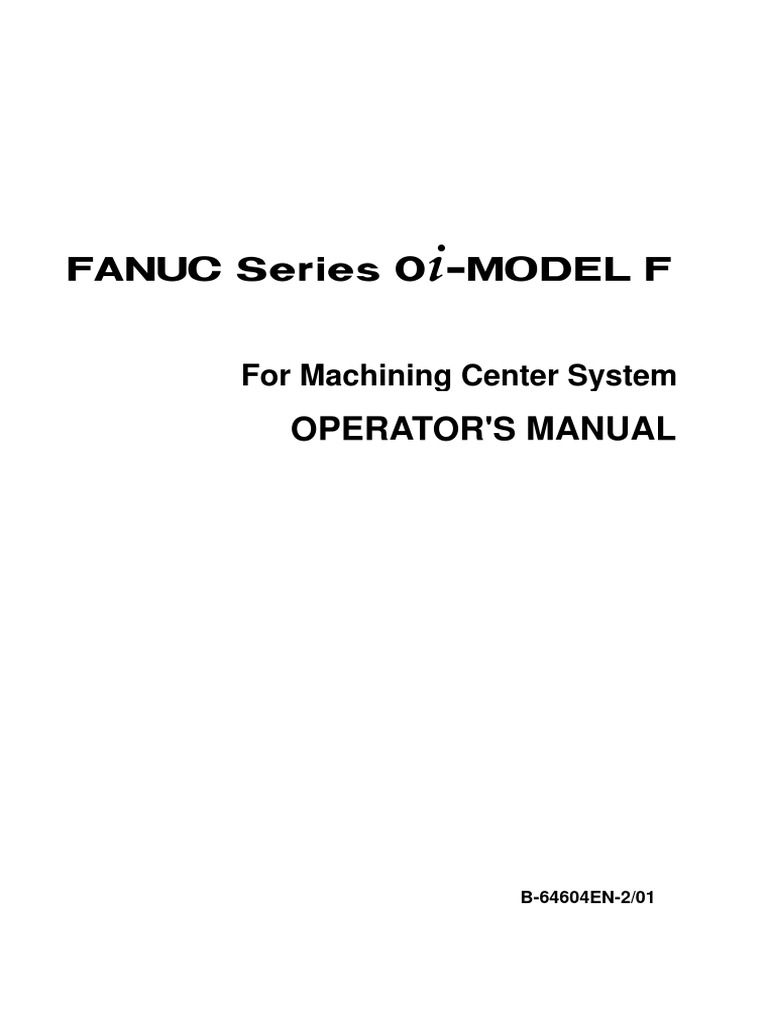 Fanuc Oi Model F | PDF | Parameter (Computer Programming) | High Voltage