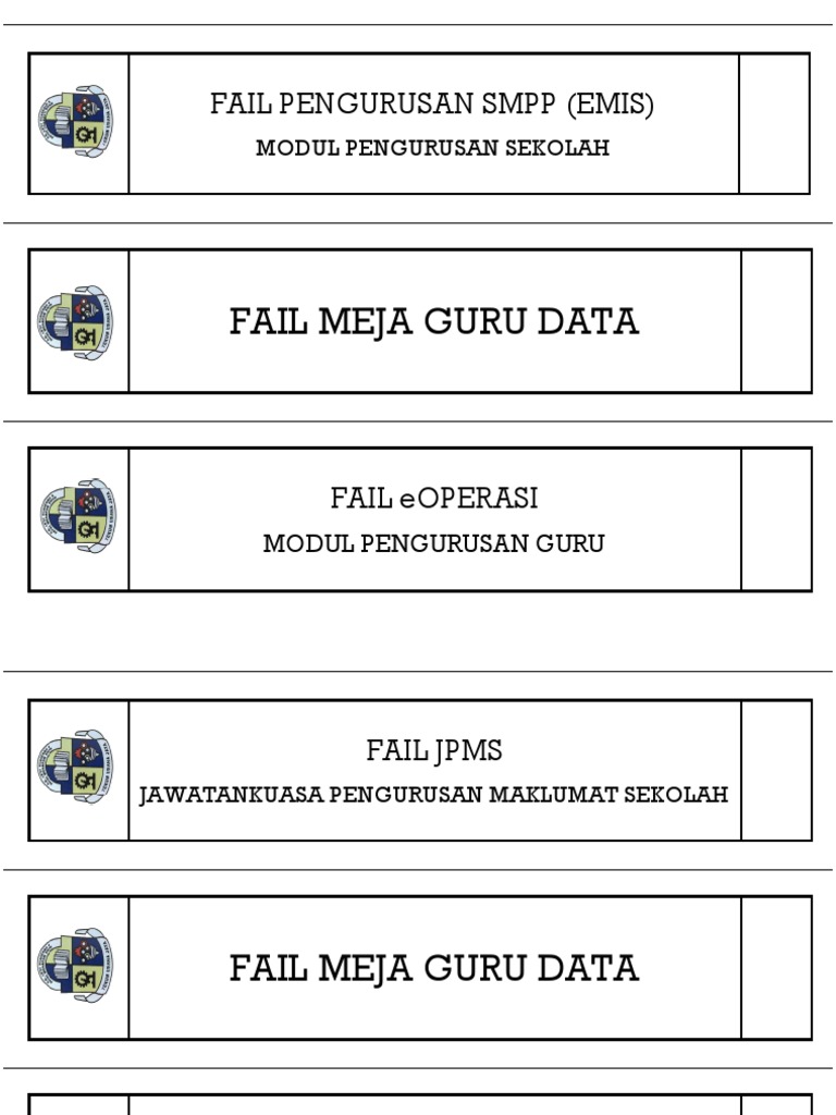 Tulang Fail Guru Data | PDF