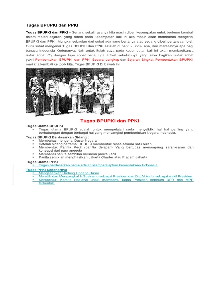 Tugas Bpupki Dan Ppki | PDF | Karier & Perkembangan | Kajian Bahasa Asing