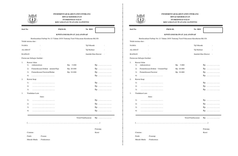 Kwitansi Rawat Jalan | PDF