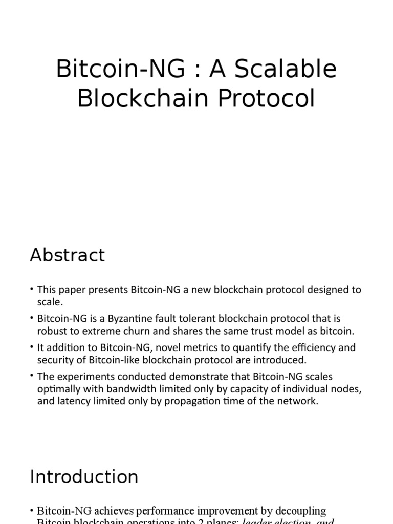 Bitcoin-NG A Scalable Blockchain Protocol-4 | PDF | Bitcoin | Areas Of Computer Science