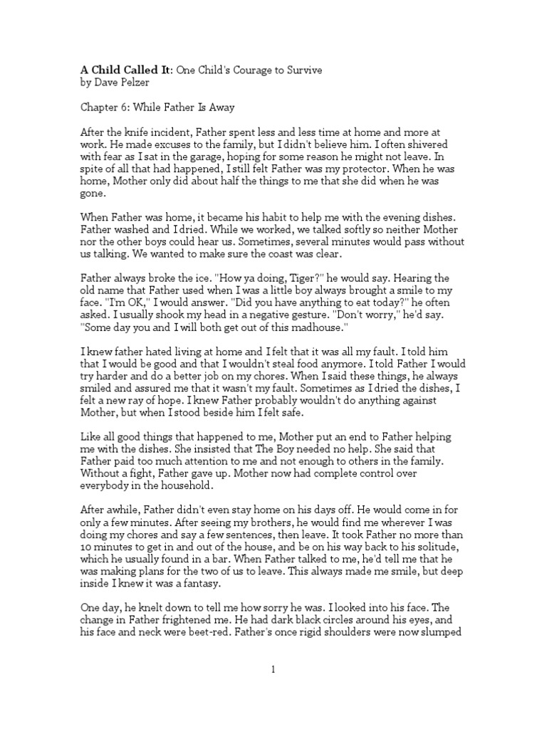 A Child Called It Excerpt | PDF | Bathroom | Nature