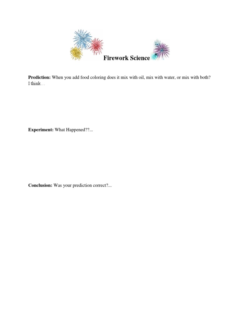 Firework Science | PDF