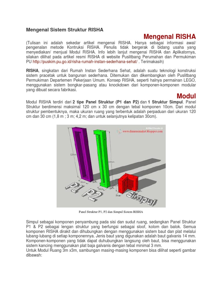 Mengenal Sistem Struktur RISHA | PDF