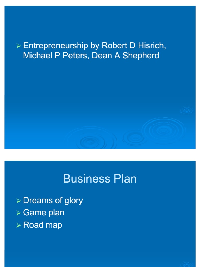 Entrepreneurship by Robert D Hisrich, Entrepreneurship by Robert D ...